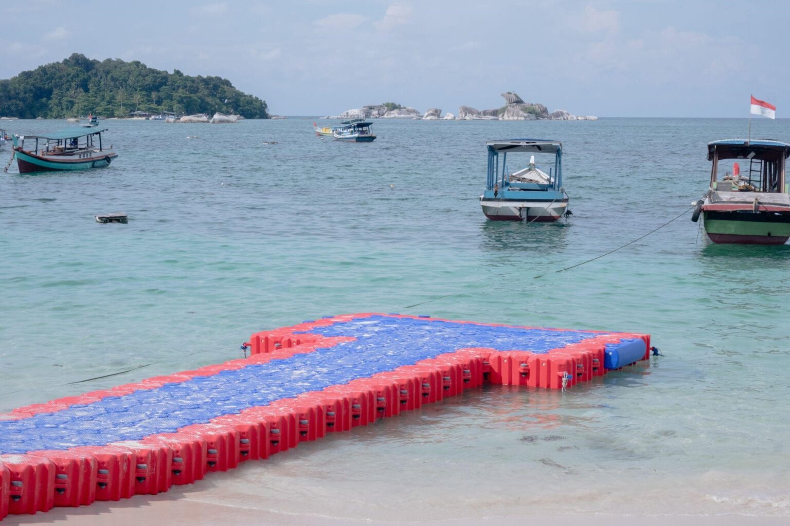 Dermaga Apung Barakuda Hadir di Belitung - Kubus Apung Barakuda