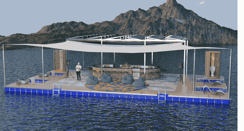 Inspirasi Floating Bar - Kubus Apung Barakuda